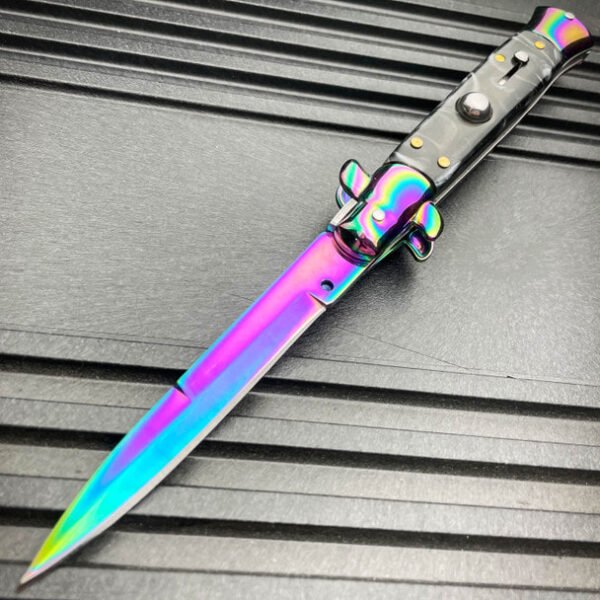 Navaja stiletto italiana 23 cm, hoja tipo aguja - Stiletto Knife.mx