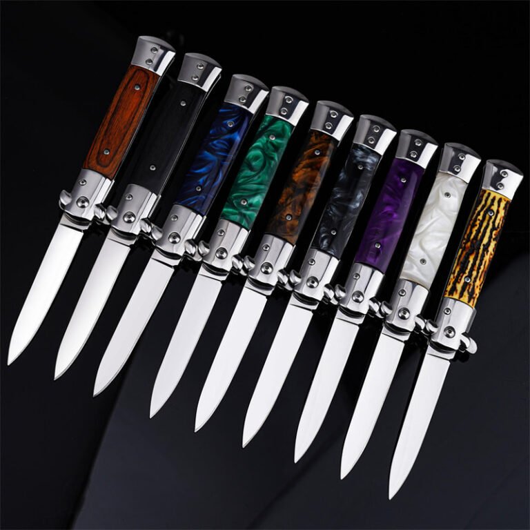Navaja plegable clasica tipo stiletto - Stiletto Knife.mx